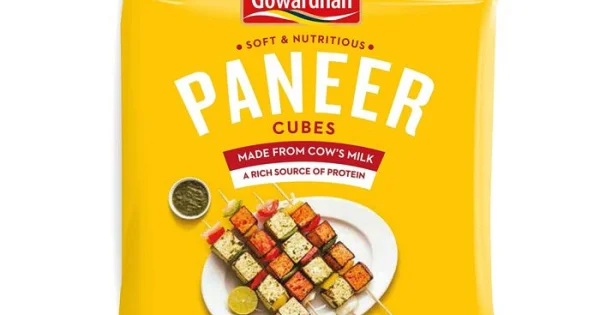 Gowardhan Frozen Paneer Cubes 24x200g, Pack Of 2