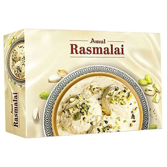 Amul Rasmalai 500g, Pack Of 12