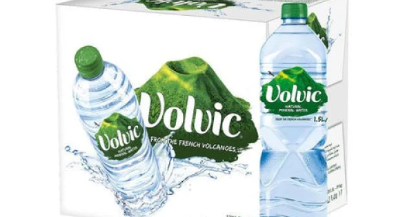 Volvic Natural Mineral Water 1.5L, Case of 12