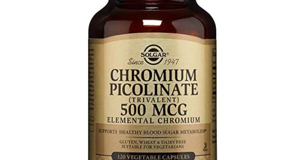 Solgar Chromium Picolinate 500mcg Vegetable Capsules 120 Tablets