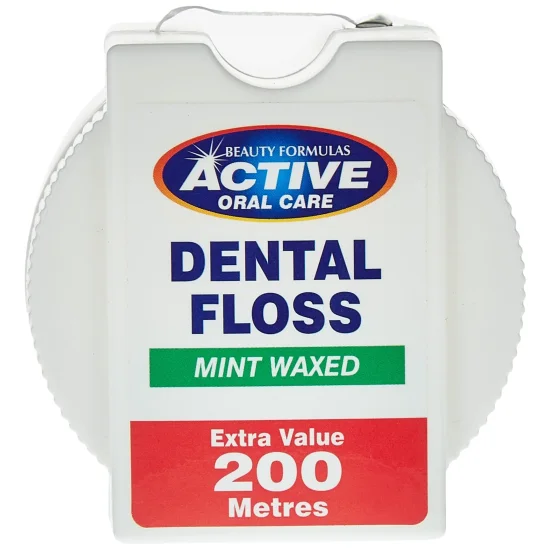 Beauty Formula Active Mint.Waxed 200M Dental Floss