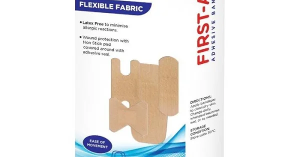 First Aid Flexible Fabric Bandages Assorted 30pcs