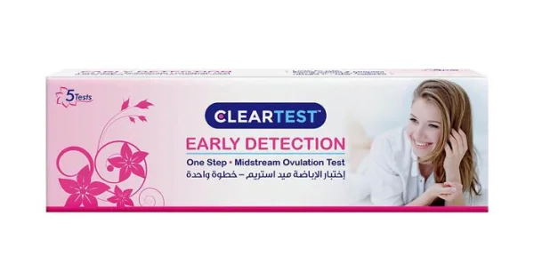 Cleartest Early Detection Midstream Ovulation Test 5's / Box