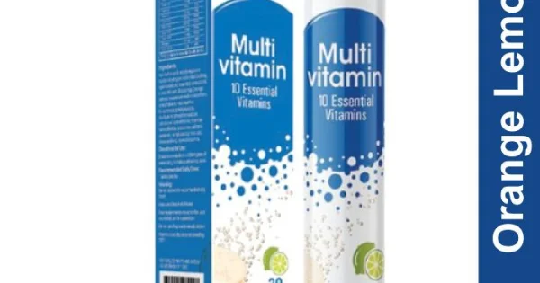 Sunshine Nutrition Multivitamin Effervescent Orange Lemon 20 Tablets