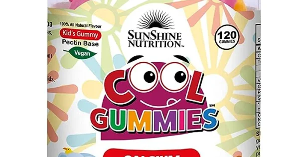 Sunshine Nutrition Cool Gummies Calcium With D3 60 Tablets