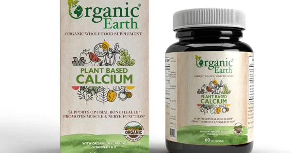 Organic Earth Plant Based Calcium 60 Capsules