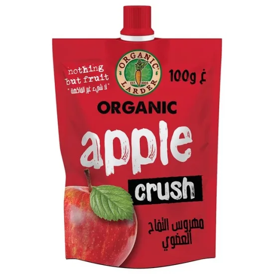 Organic Larder Apple Crush, Pack Of 12x100g