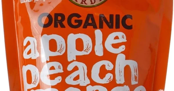 Organic Larder Apple Peach Mango Crush, Pack Of 10x100g