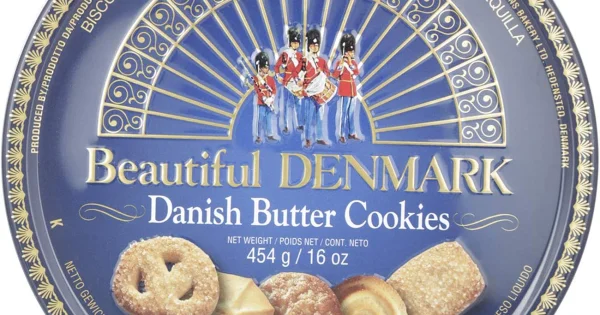 Beautiful Denmark Danish Butter Cookies 454g, Pack Of 12