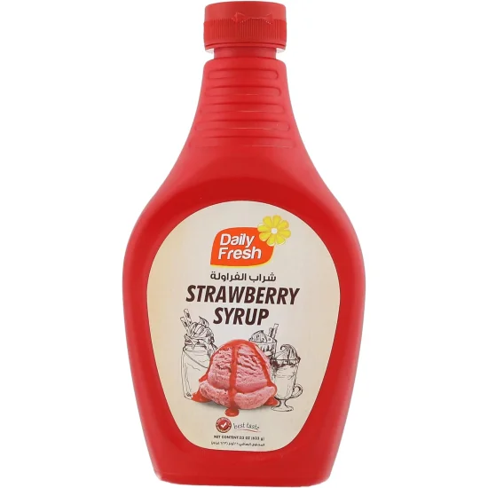 Daily Fresh Strawberry Syrup 624g, Pack Of 12