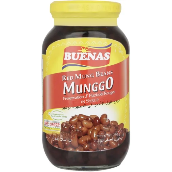 Buenas Munggo Red Mung Beans in Syrup 907g, Pack Of 12
