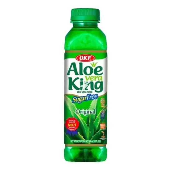 Okf Aloe Vera King Drink Sugar Free Original 500 Ml Pack Of 20