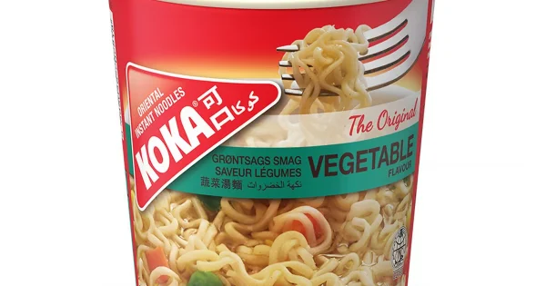 Koka Vegetable Flavour Instant Cup Noodles 70g, Pack Of 24