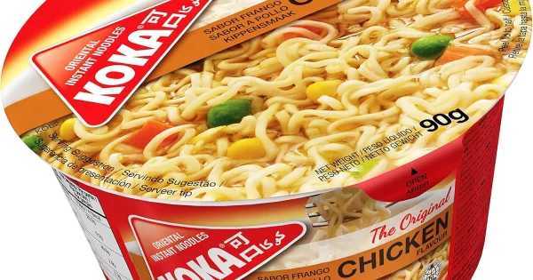 Koka Noodles Chicken Flavor 90g, Pack Of 12