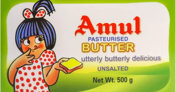 Amul Pasteurised Unsalted Butter 500g, Pack Of 12