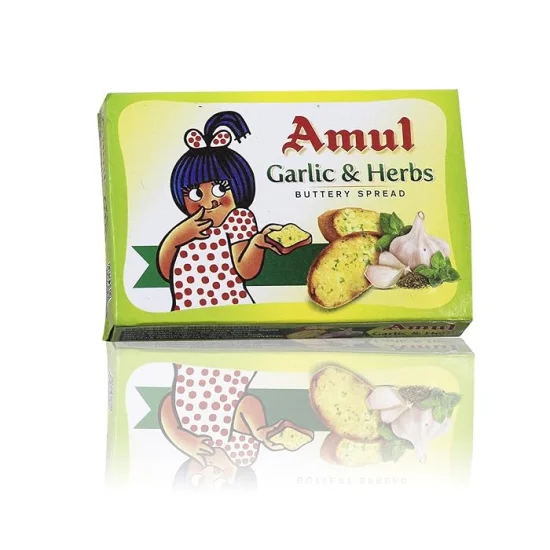 Amul Buttery Spread Garlic And Herbs 100g, Pack Of 12