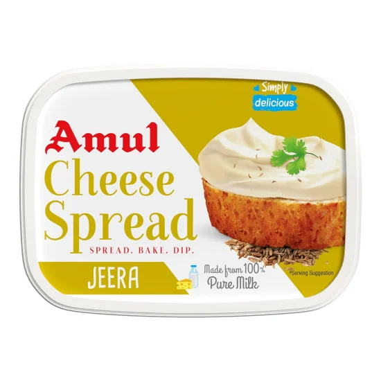 Amul Cheese Spread Jeera 200g, Pack Of 12