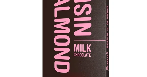 Amul Raisin & Almond Milk Chocolate 150g, Pack Of 10