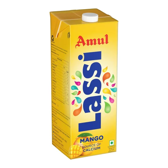 Amul Mango Lassi 200 ml, Pack Of 12
