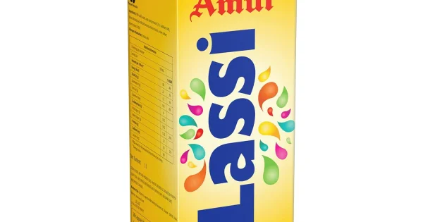 Amul Mango Lassi 200 ml, Pack Of 12