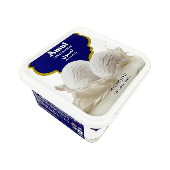 Amul Ice Cream Vanilla Magic 1 Ltr, Pack Of 6