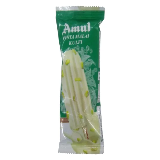 Amul Pista Malai Kulfi 60 ml, Pack Of 20