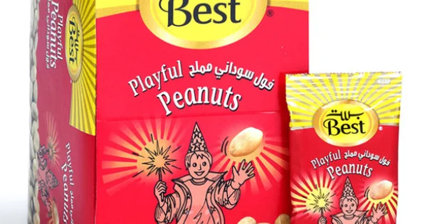 Best Playful Peanuts Box Salted, 30 Packets x 13g