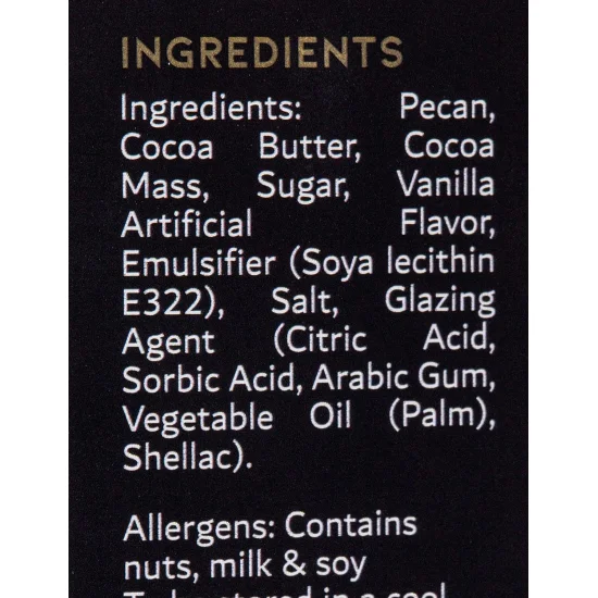 Pekanz Pecan Coated with Dark Chocolate Box 50g, Pack Of 12