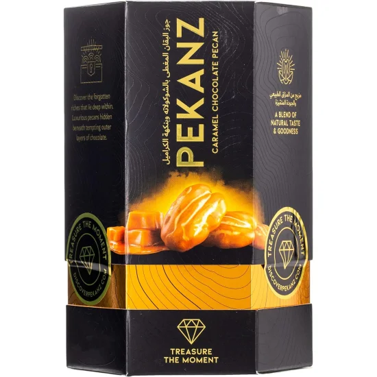 Pekanz Pecan Coated with Caramel Chocolate Box 150g, Pack Of 12