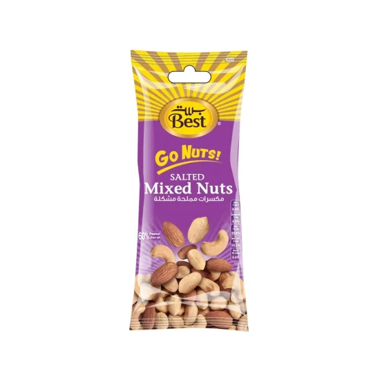 Best Classic Mixnut Go Nuts Pouch 6 x 80g, Pack Of 6