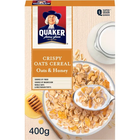 Quaker Cereal Oats & Honey 400g Pack Of 12