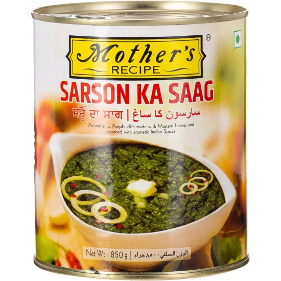 Mother Recipe Sarson Ka Saag 850g, Pack Of 12