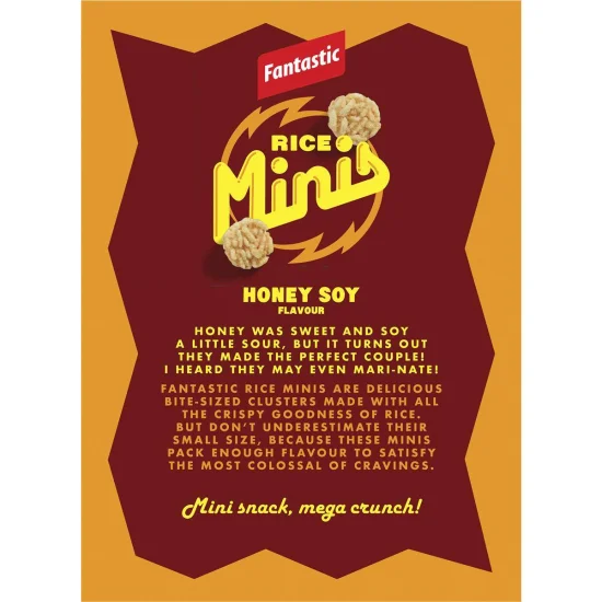 Fantastic Rice Mini Honey Soy 100g, Pack Of 10