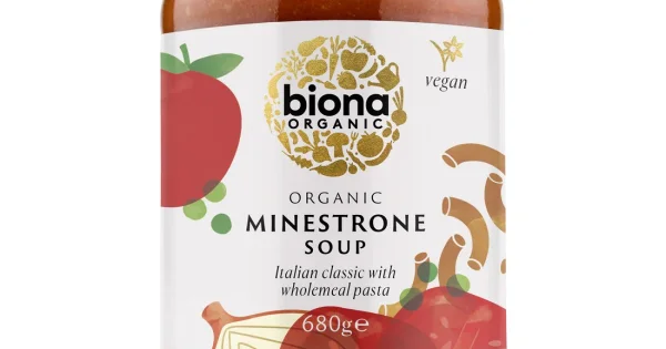 Biona Organic Minestrone Soup 680g, Pack Of 6