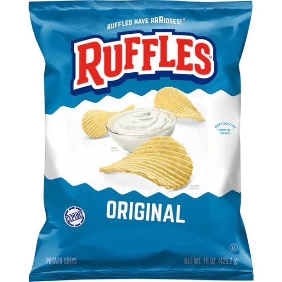 Ruffles Original Potato Chips 15 Oz 6x425g