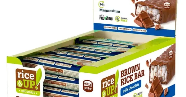 Rice Up Milk Chocolate Bar, 20 x 18g
