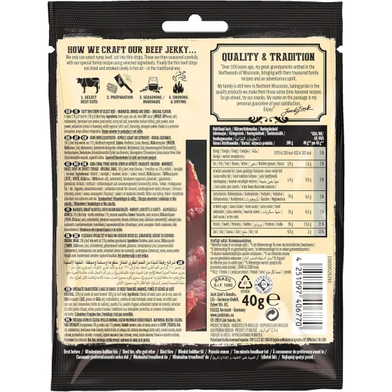 Jack Link’s Beef Jerky Sweet & Hot High Protein Meat Snack Dried Halal ...