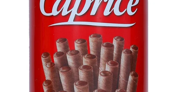 Caprice Classic Hazelnut and Cocoa Cream Wafer Rolls, 250g, Pack Of 6