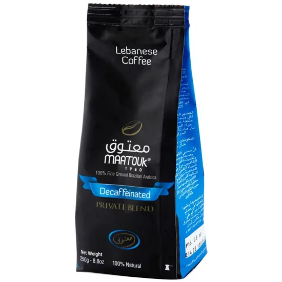 Maatouk Private Blend Decafe (Lebanese Coffee) 250g, Pack Of 4