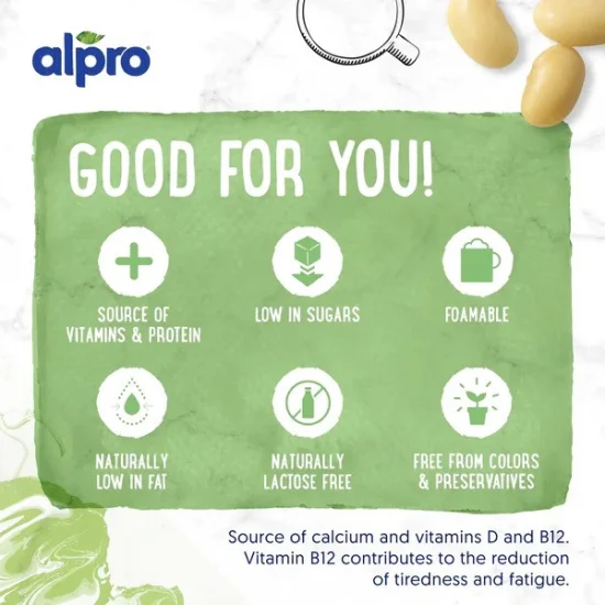 Alpro Barista Soya Drink 1Ltr, Pack Of 6