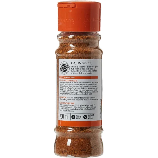 Ina Paarman Seasoning Cajun Spice 220 ml, Pack Of 6