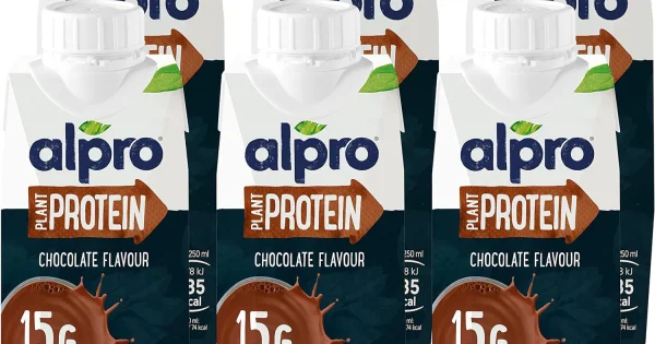 Alpro Soya High Protein Chocolate Drink (6 X 250 ml)