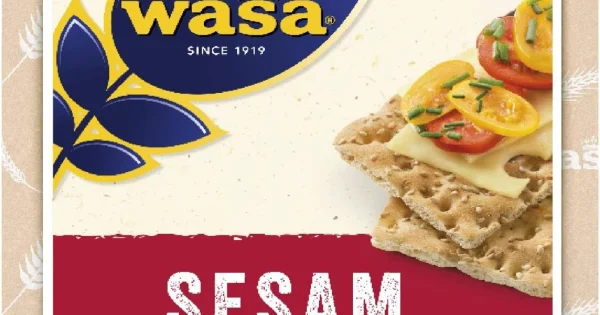 Wasa Sesame Crispbread Crackers 3x200g