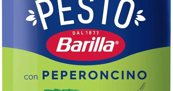 Barilla Pesto Basilico Peperoncino 195g, Pack Of 8