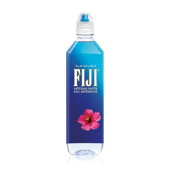 Fiji Water with Sports Cap - 700ml (Pack of 12 Bottles)