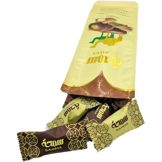 Samha Camel Milk Chocolate Dates Filled And Coated Dates 250g, Pack Of 6