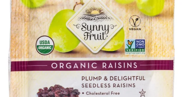 Sunny Fruit Organic Raisins 50g, Pack Of 6