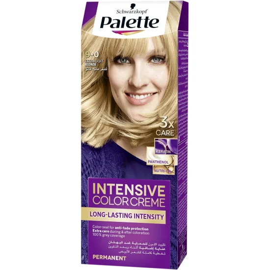 Palette Intensive Color Creme 9-0 Extra Light Blonde, Pack Of 10
