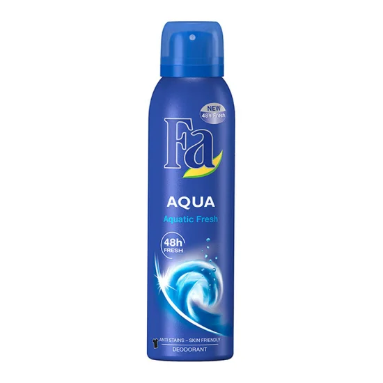 Fa Aqua Deodorant Spray Aquatic Fresh 200 ml, Pack Of 12