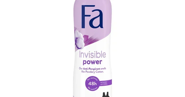Fa Invisible Power Deodorant Spray 150 ml, Pack Of 12